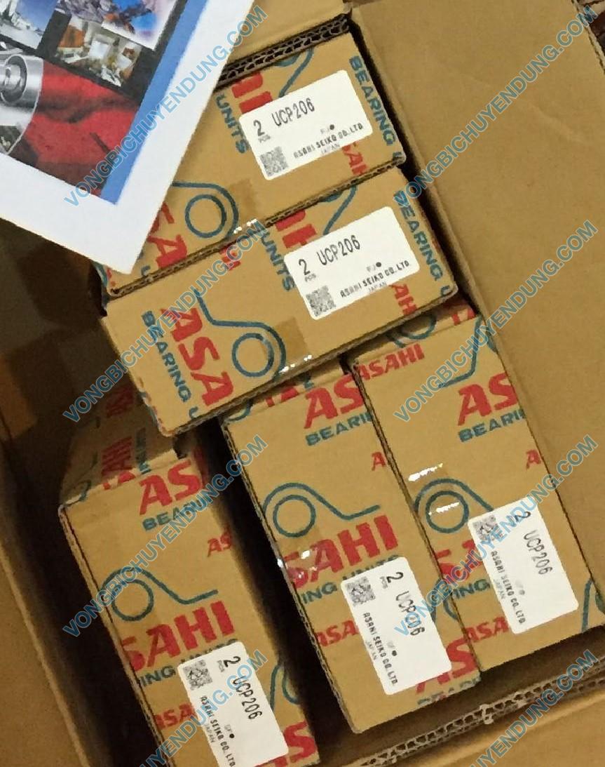 Gối đỡ ASAHI UCP206, Vòng bi ASAHI UCP206, lắp cho trục 30mm