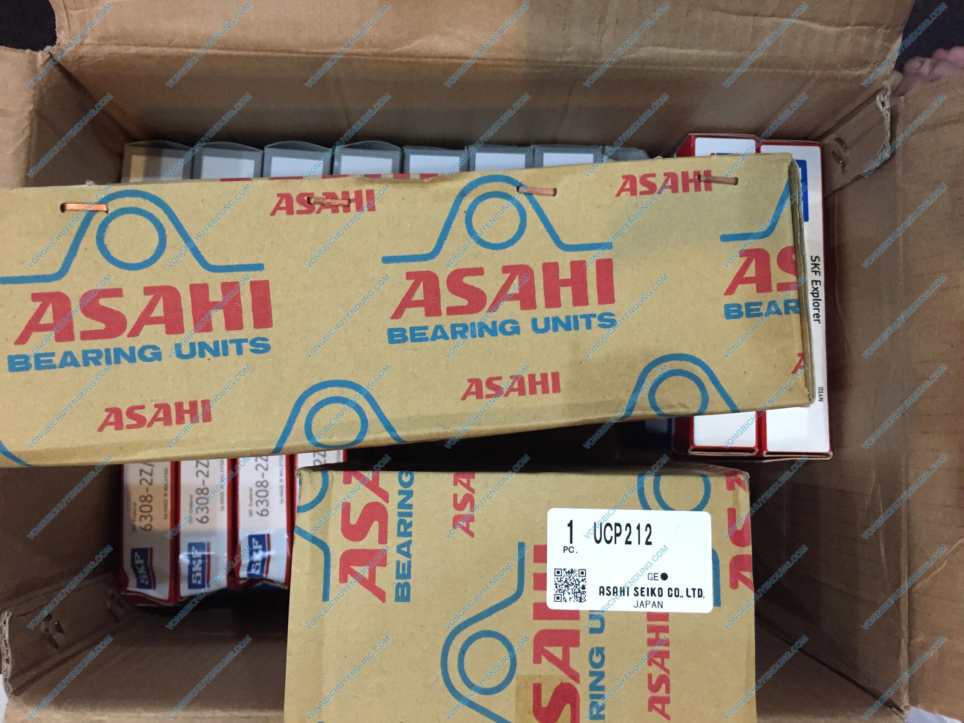Gối đỡ ASAHI UCP212, Vòng bi ASAHI UCP212, lắp cho trục 60mm