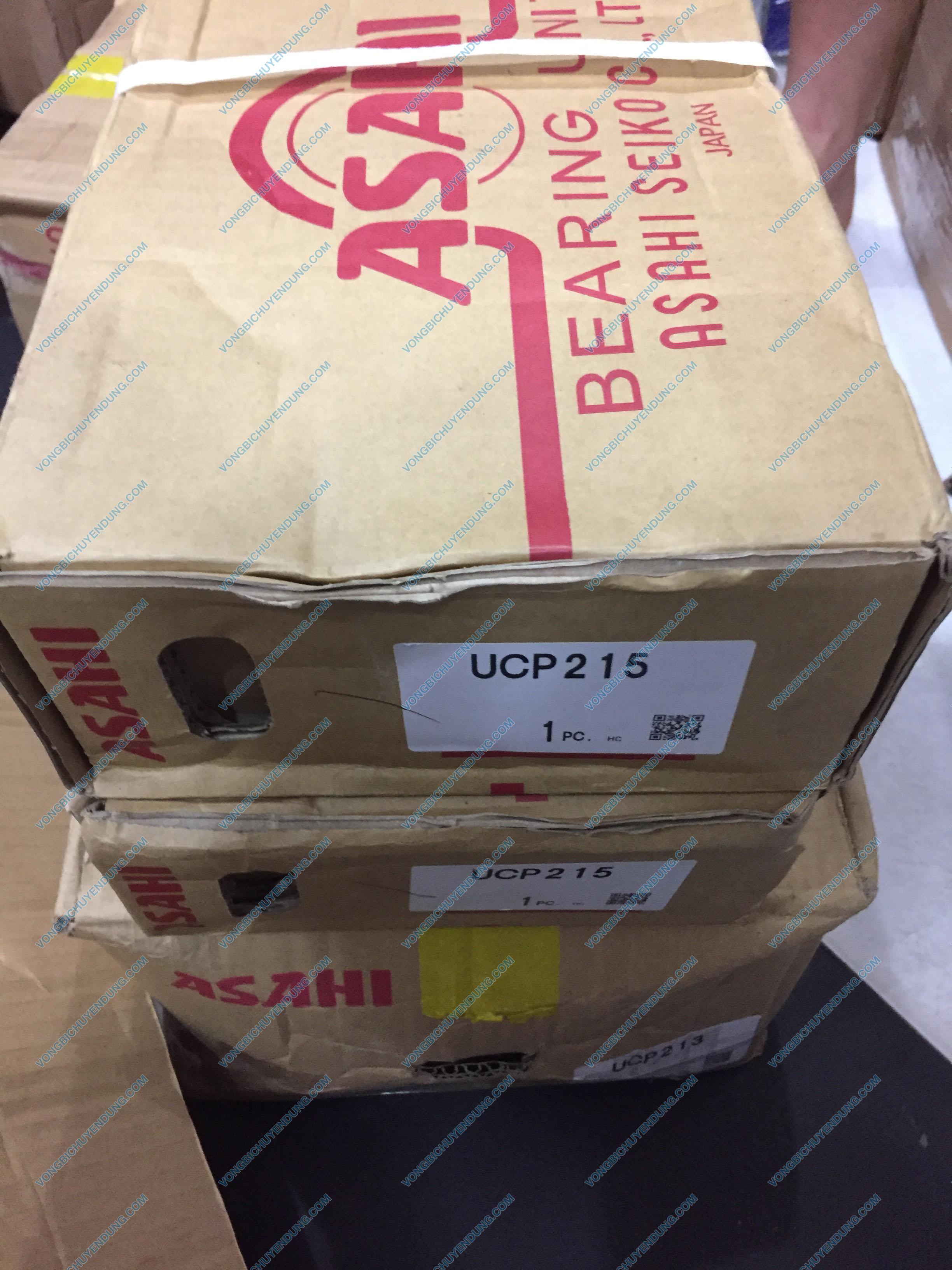 Gối đỡ ASAHI UCP215, Vòng bi ASAHI UCP215, lắp cho trục 75mm