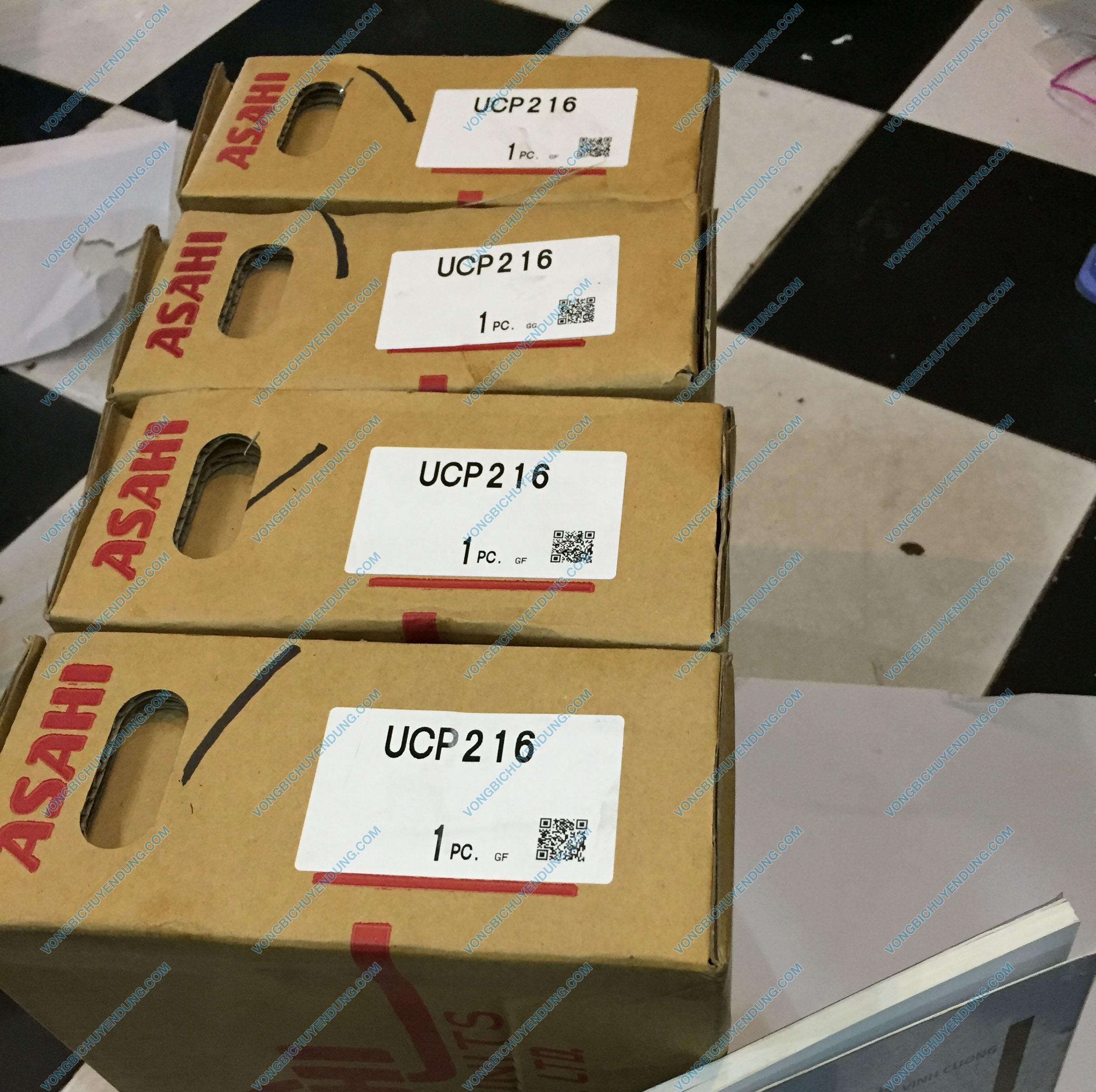 Gối đỡ ASAHI UCP216, Vòng bi ASAHI UCP216, lắp cho trục 80mm