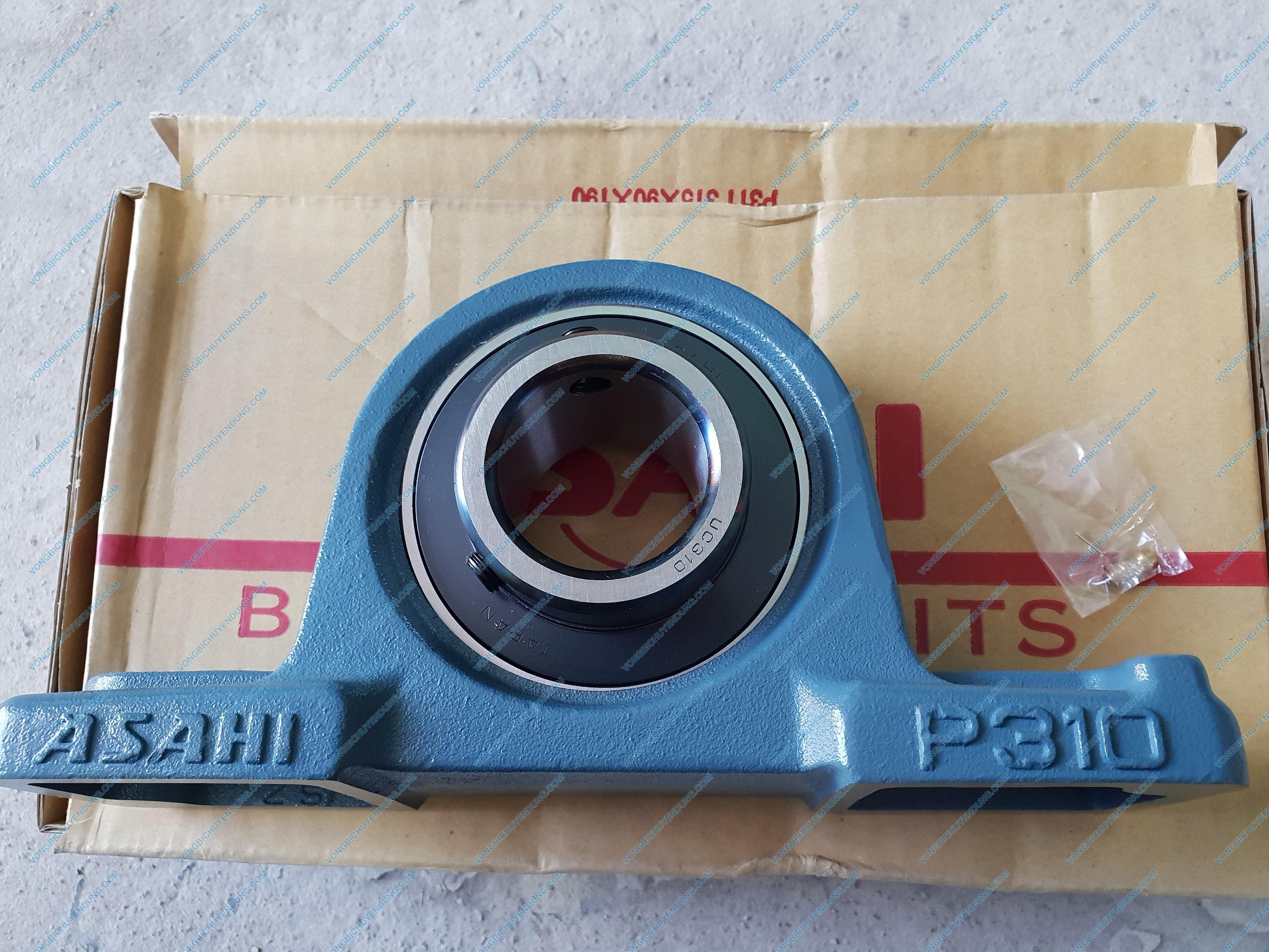 Gối đỡ ASAHI UCP310, Vòng bi ASAHI UCP310, lắp trục 50mm