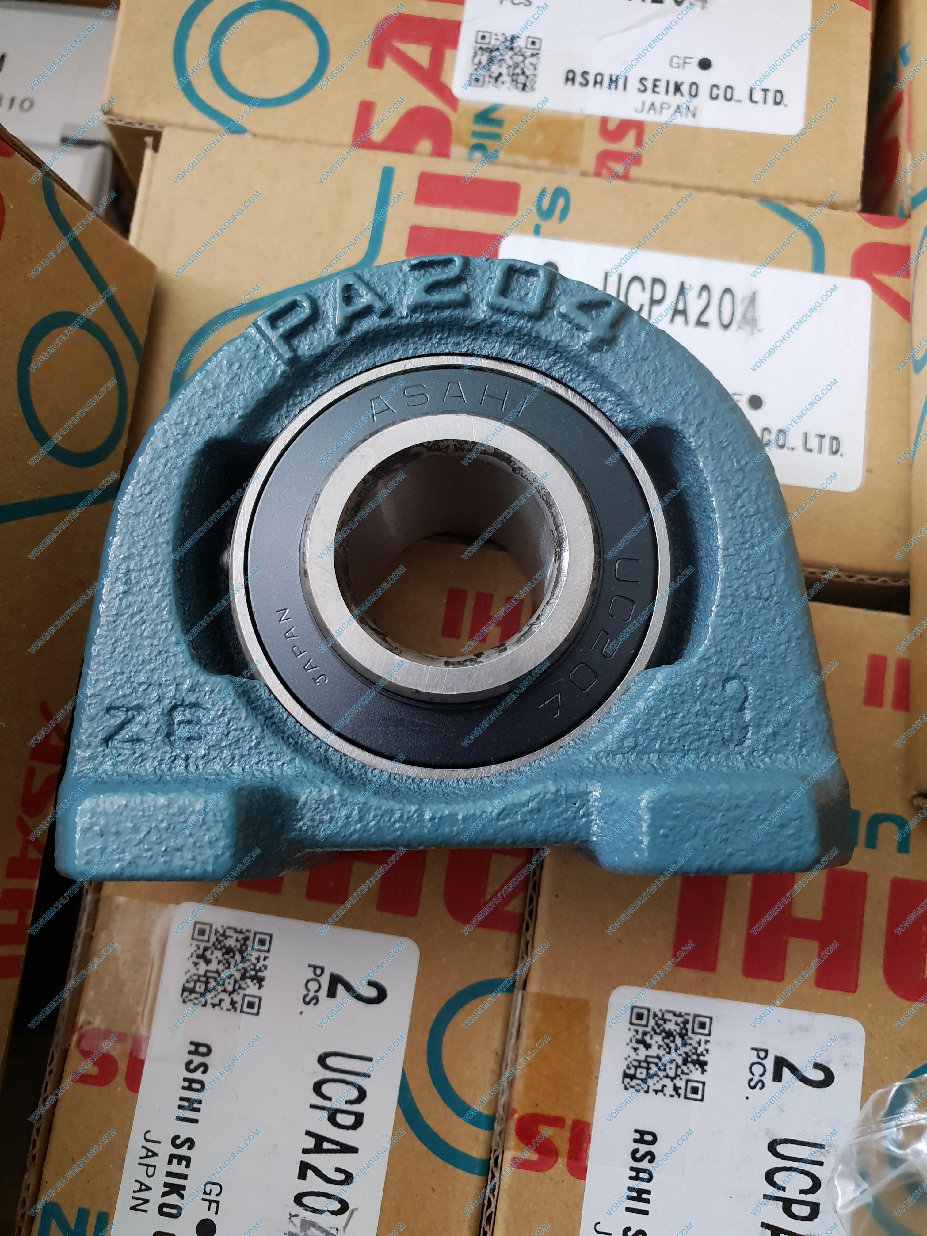 Gối đỡ ASAHI UCPA208, Vòng bi ASAHI UCPA208, lắp cho trục 40mm