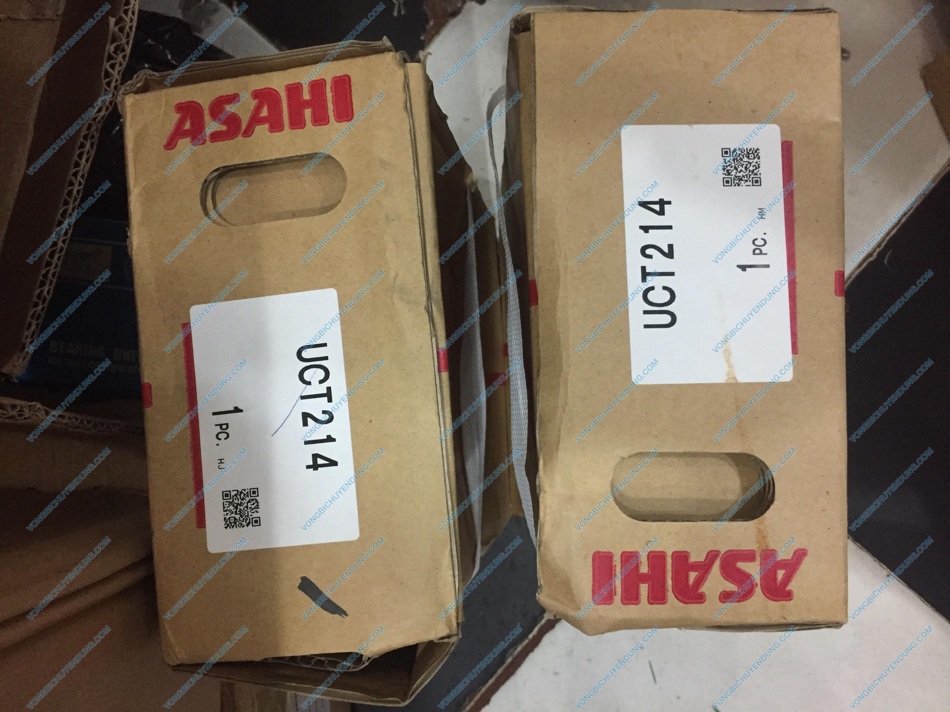 Gối đỡ ASAHI UCT214, Vòng bi ASAHI UCT 214, lắp trục 70mm