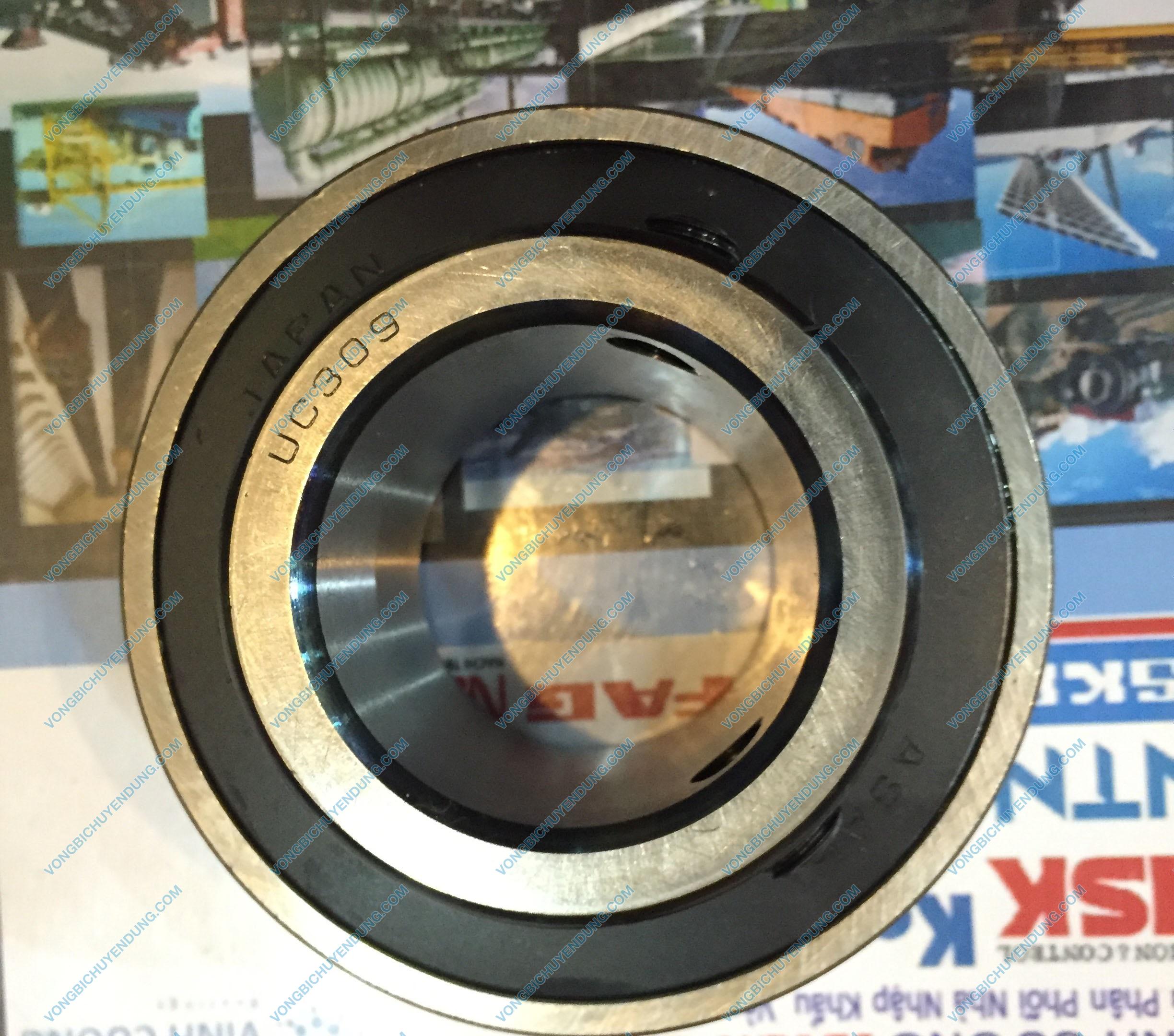 Vòng bi ASAHI UC309, Bạc đạn ASAHI UC 309 - 45x100x57mm