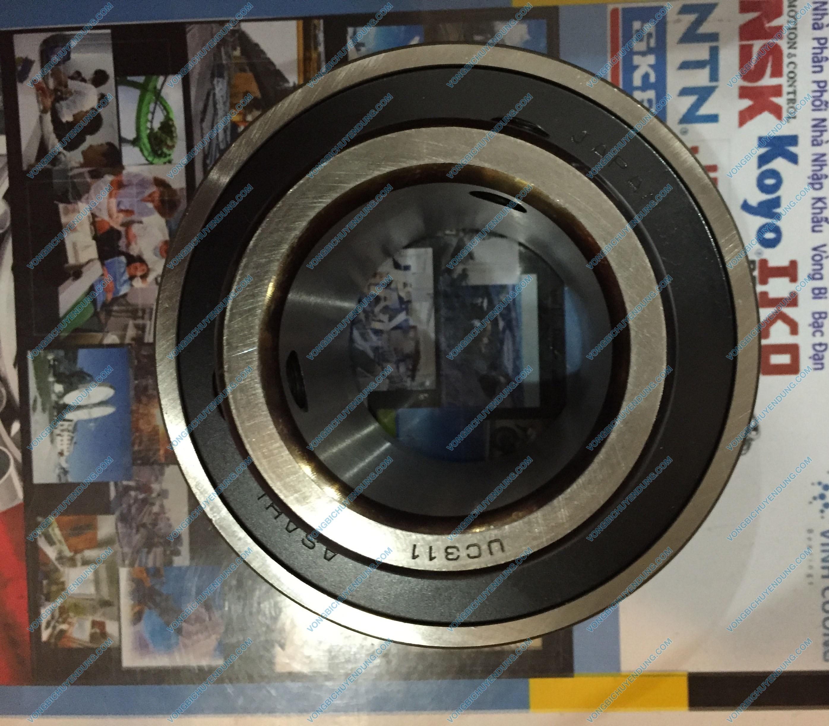 Vòng bi ASAHI UC311, Bạc đạn ASAHI UC 311 - 55x120x66mm